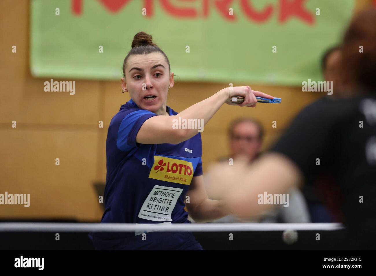 2025.01.18 Tischtennis Damen 1. Bundesliga TSV Langstadt - TTG Bingen/Mu nster-Sarmsheim v.l ...