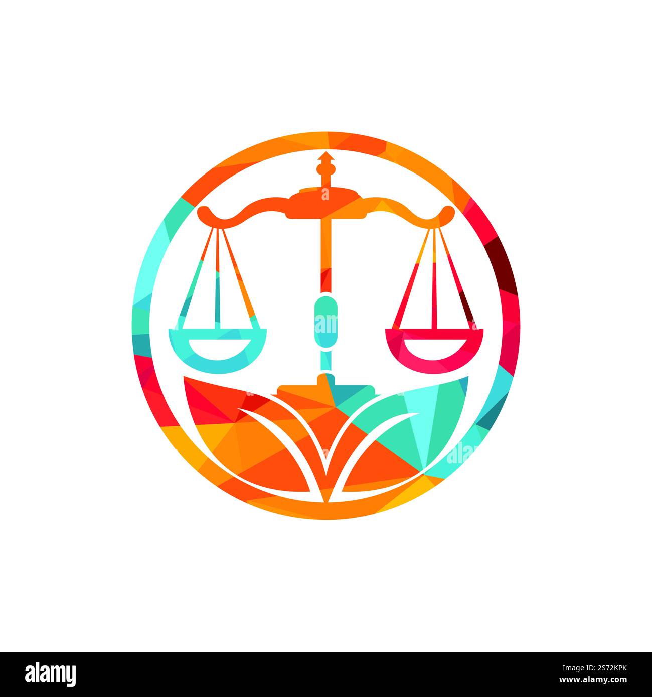 Nature Law Firm Logo design template. Green Scales logo concept Stock ...