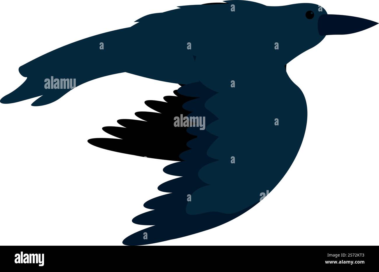 Speed crow fly icon cartoon vector. Bird fly. Viking tattoo. Speed crow ...