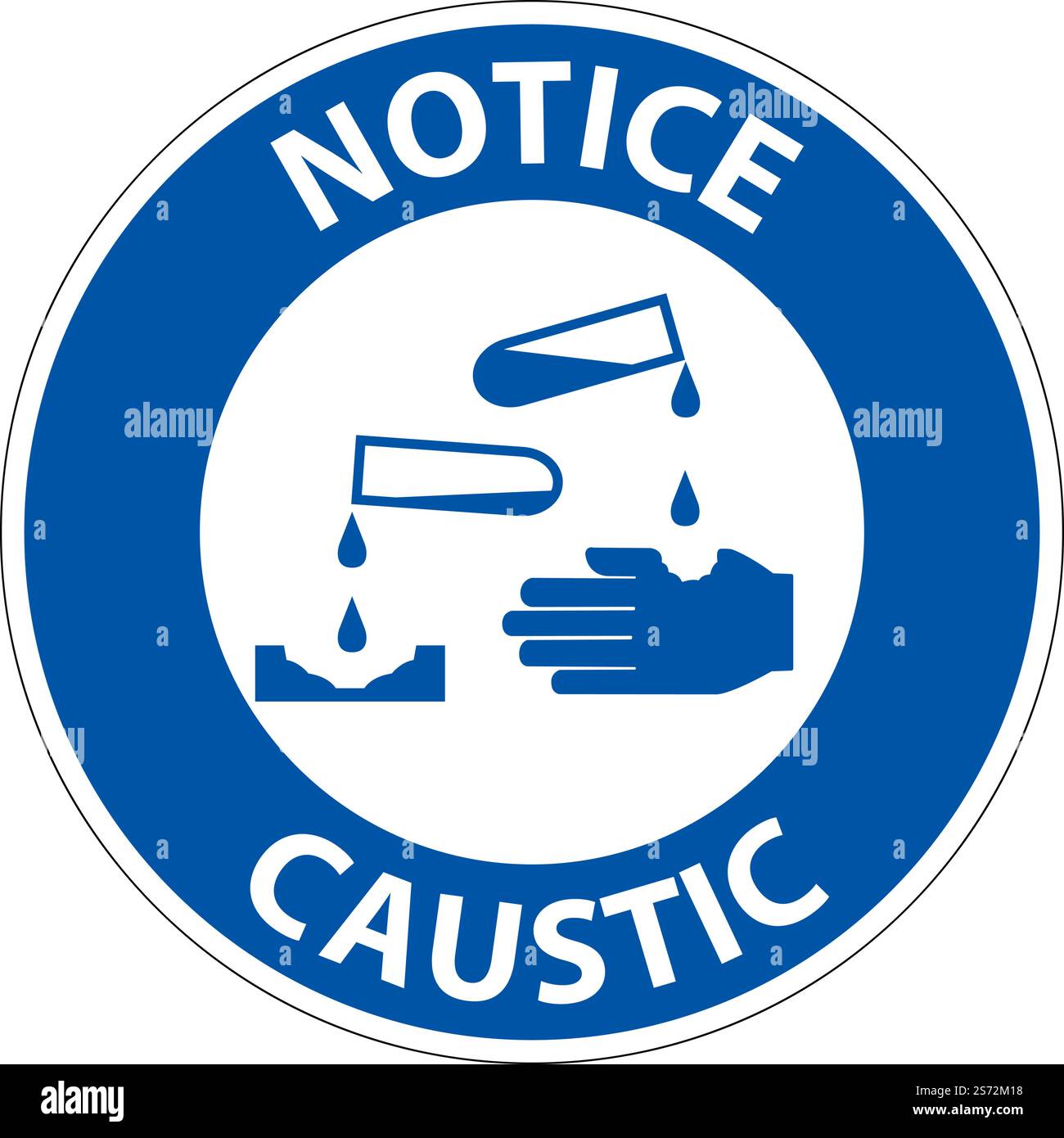 Notice Caustic Symbol Sign On White Background Stock Vector Image & Art ...