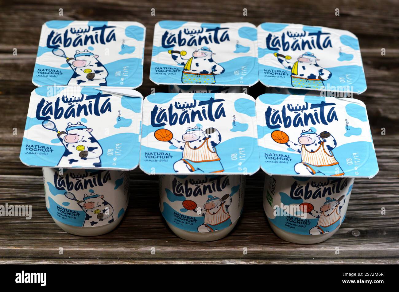 Cairo, Egypt, December 31 2024: Labanita natural yoghurt, Natural ...