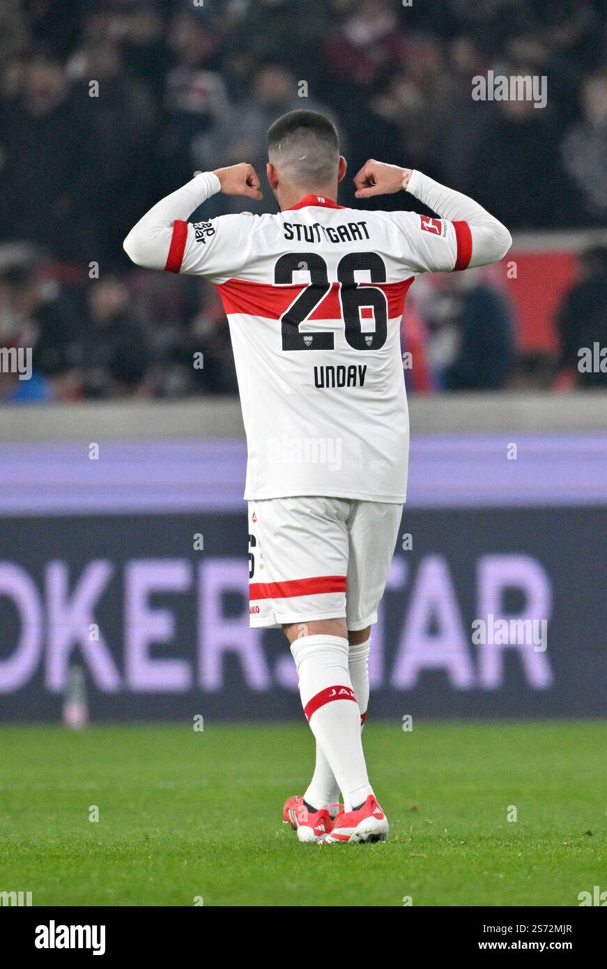TOR zum 4:0 Deniz Undav VfB Stuttgart (26) Torjubel VfB Stuttgart vs SC Freiburg SCF 18.01.2025 ...
