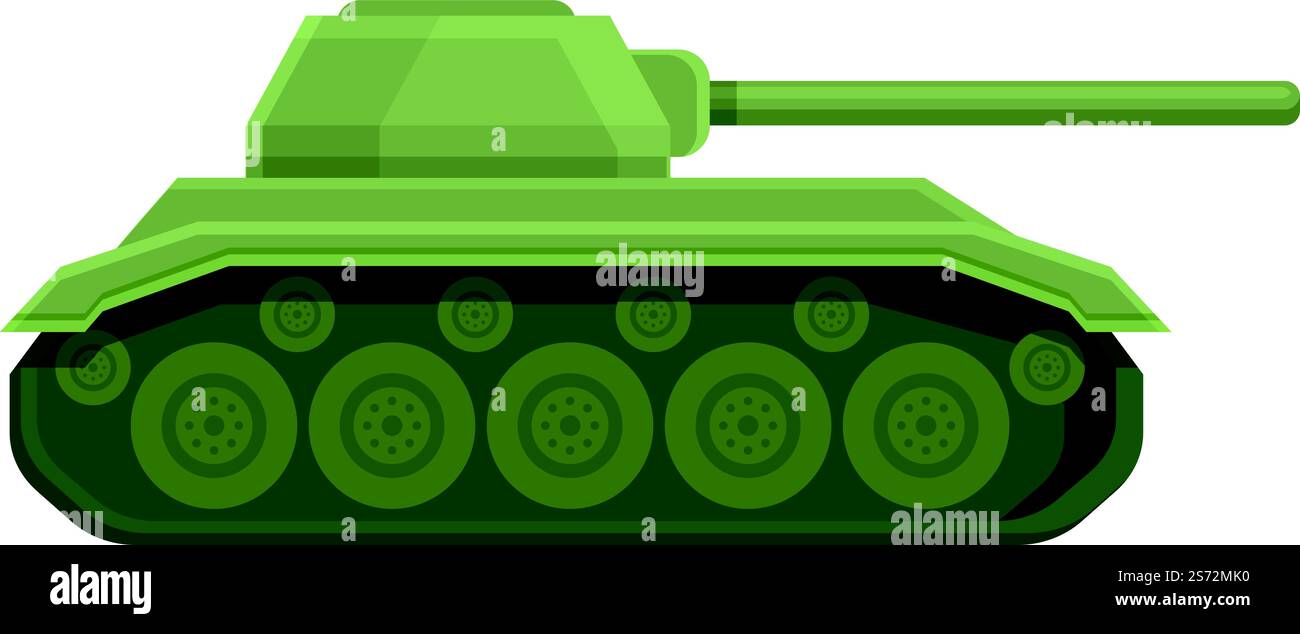 Landscape tank icon cartoon vector. Military army. Tank gun. Landscape ...