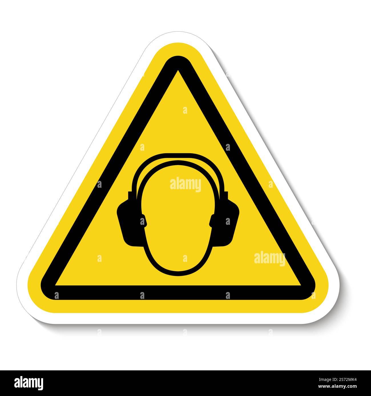 Hearing Protection Symbol Floor Sign Stock Vector Image & Art - Alamy