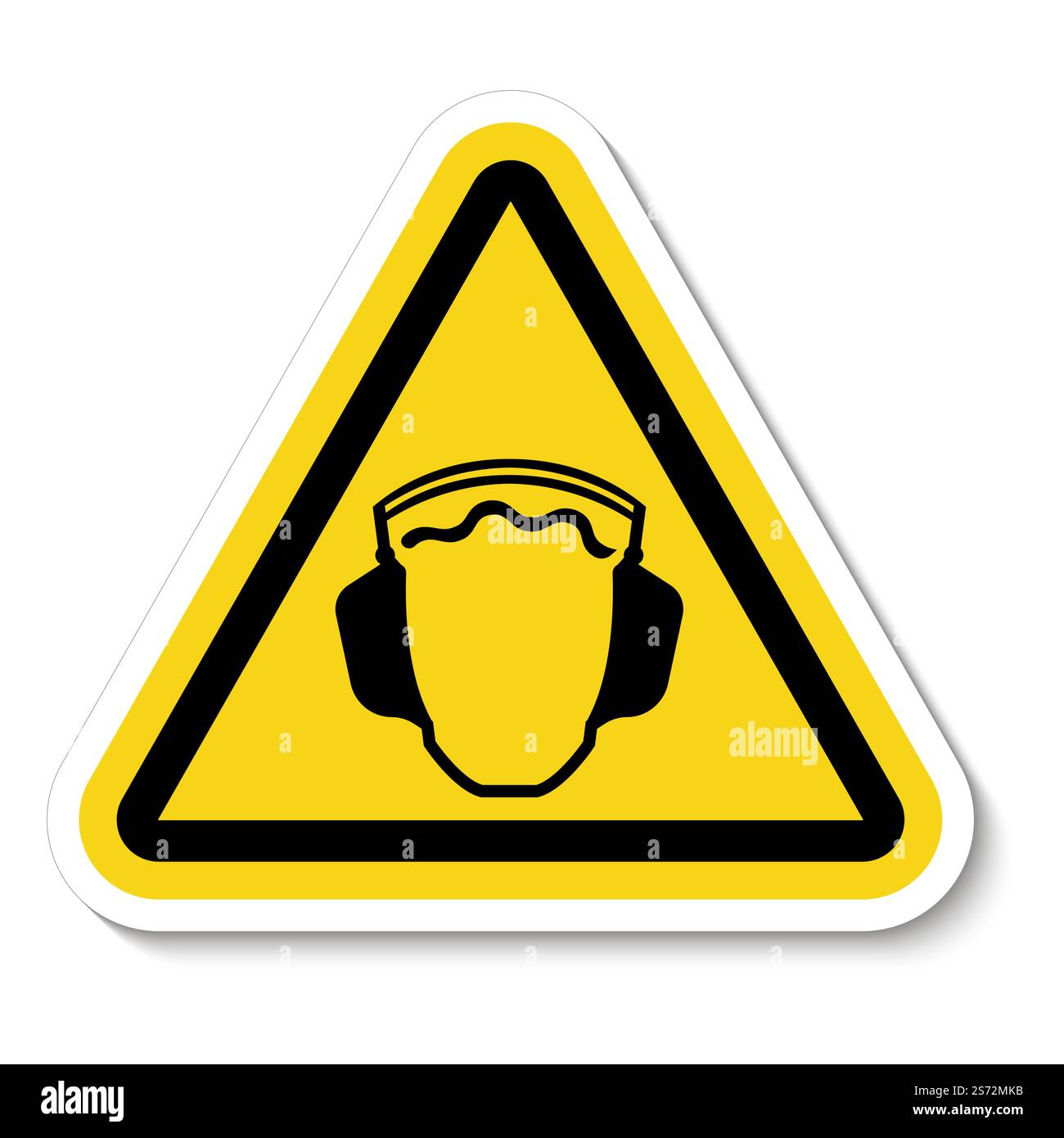 Hearing Protection Symbol Floor Sign Stock Vector Image & Art - Alamy