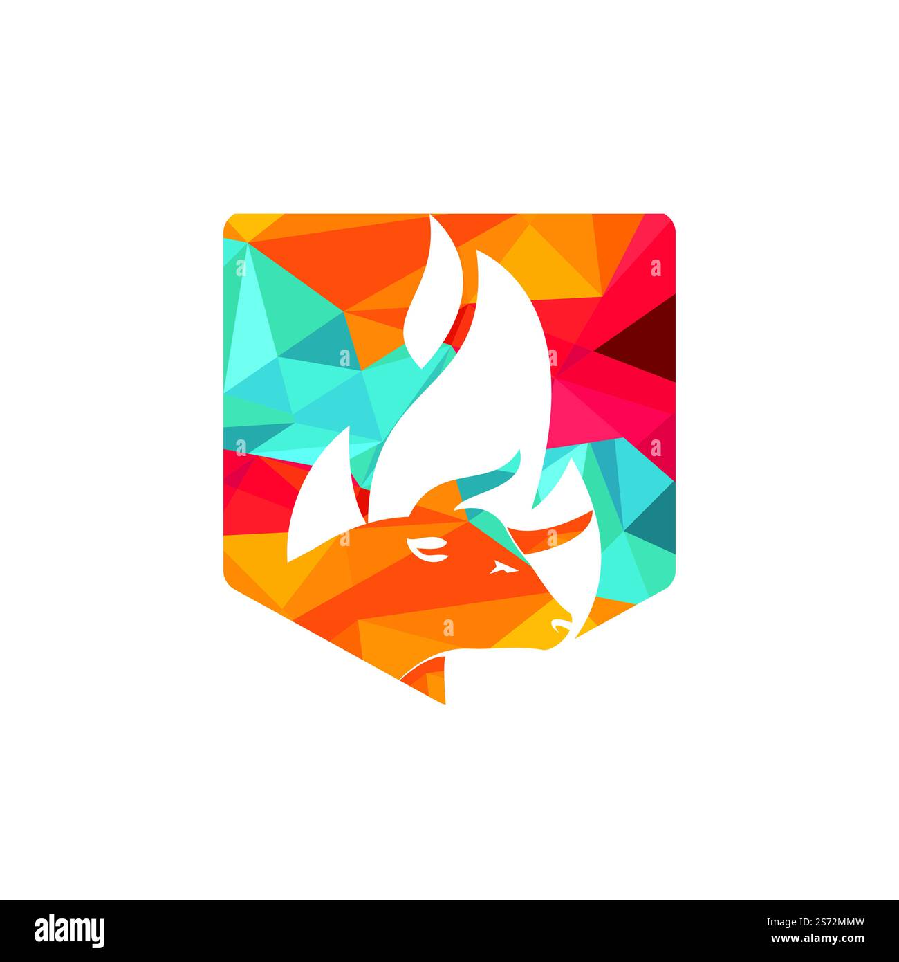 Bull fire vector logo design template. Suitable for ranch, steakhouse ...