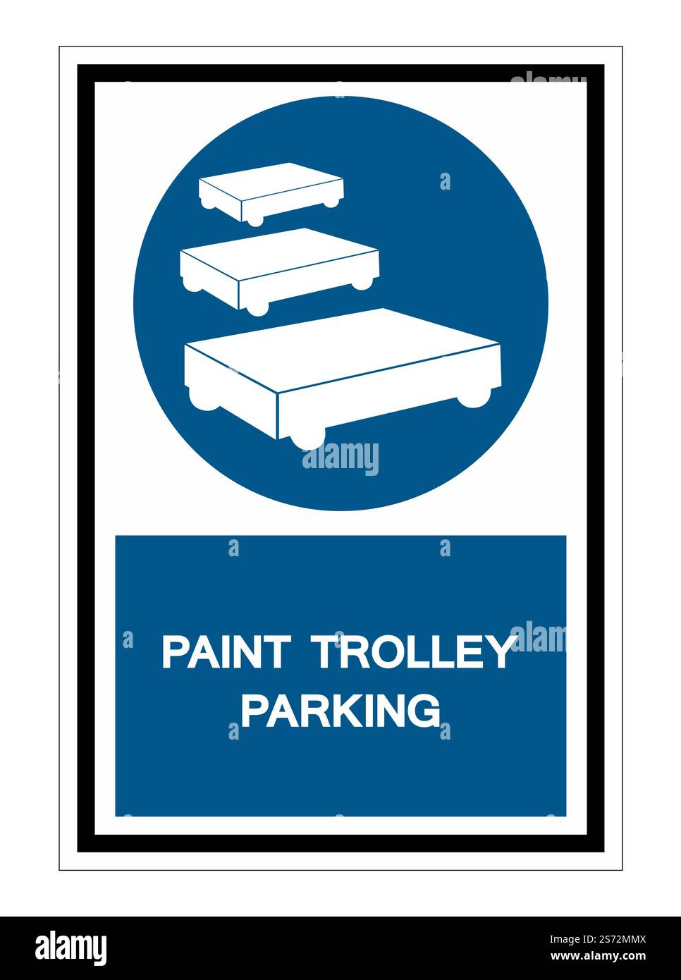 PPE Icon.Paint Trolley Parking Symbol Sign Isolate On White Background ...