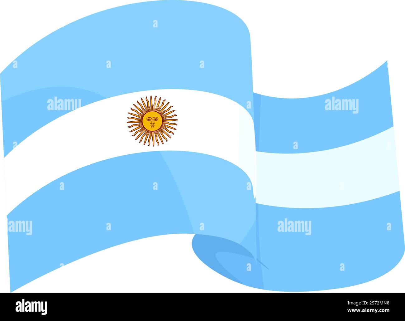 Argentina flag icon cartoon vector. Travel landmark. National culture ...