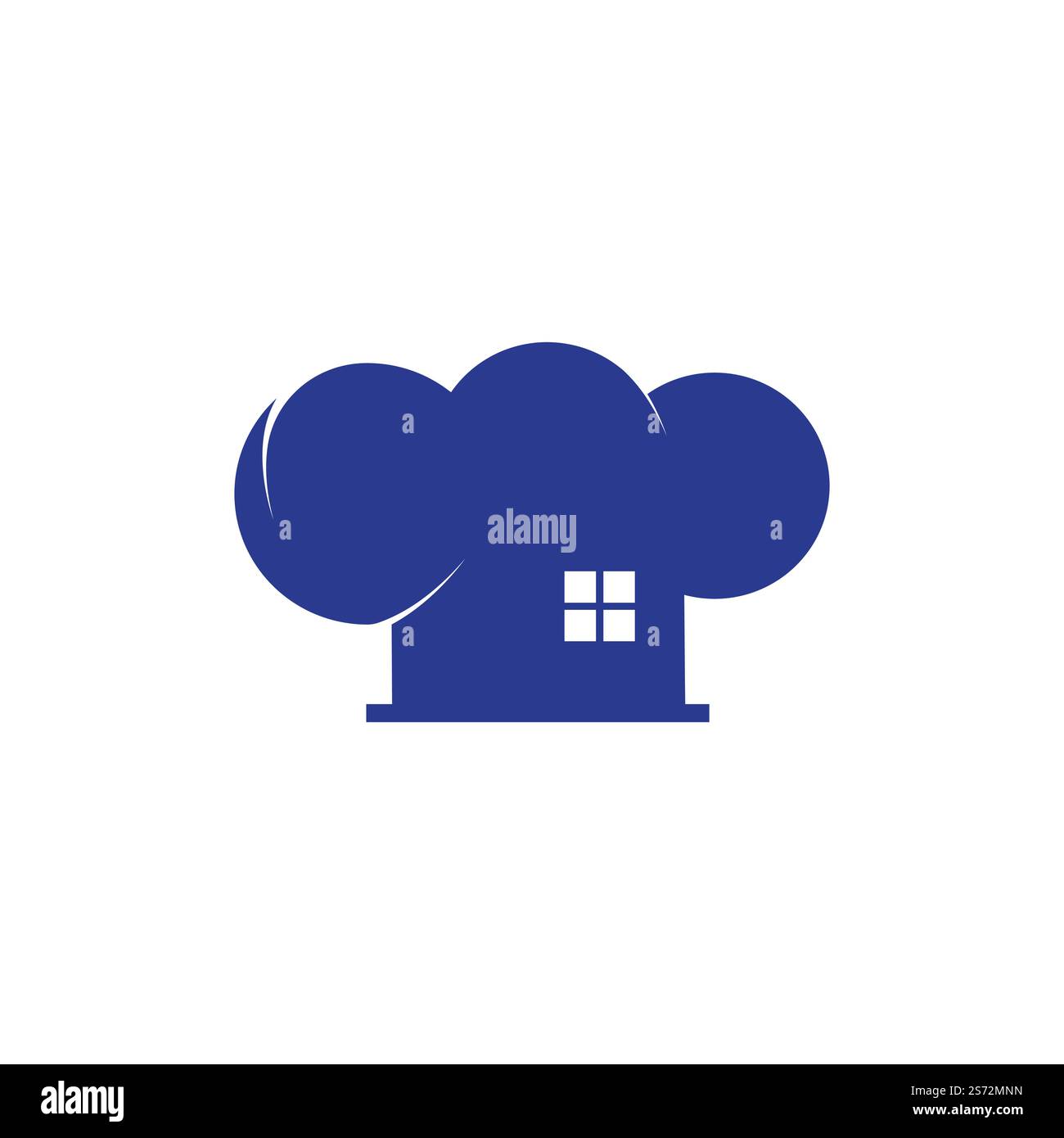 Home chef vector logo design template. Creative combination of a house ...