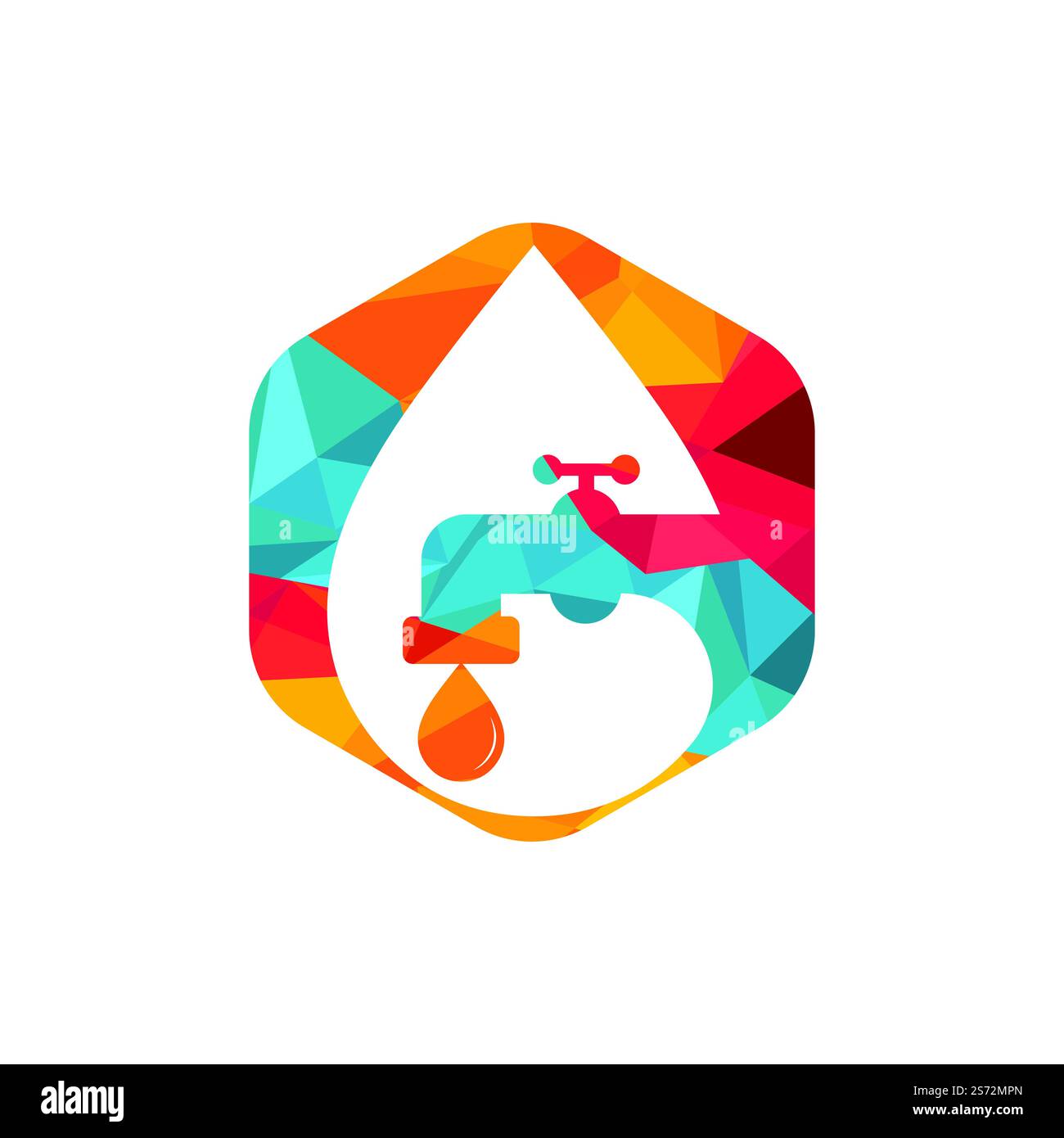 Plumbing vector logo design business template. Illustration of faucet ...