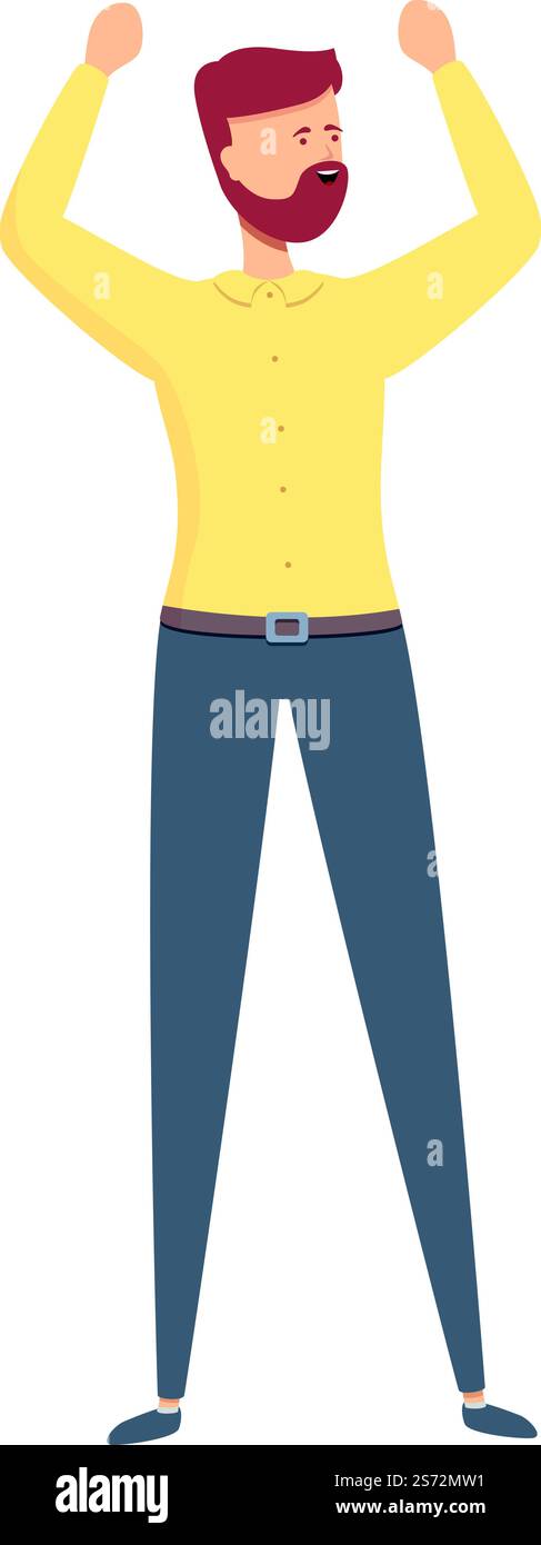 Win emotion icon cartoon vector. Social marketing. Head referral. Win ...