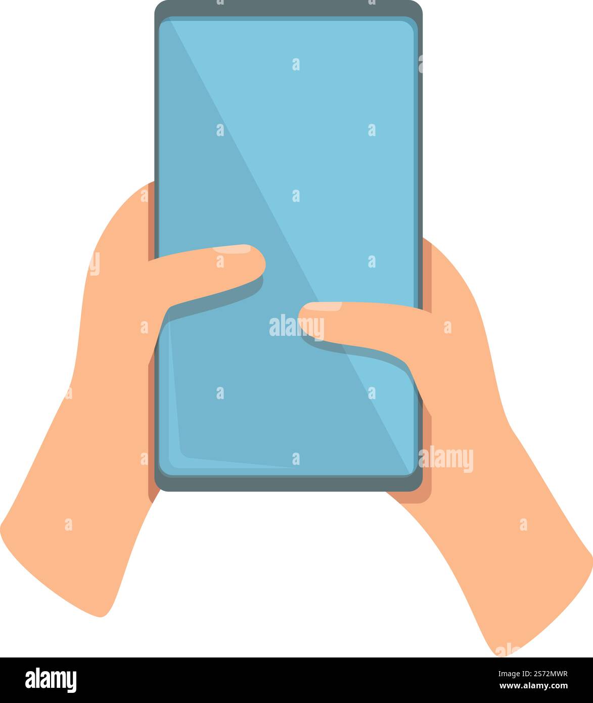 Touch smartphone icon cartoon vector. Phone screen. Hand mobile. Touch ...