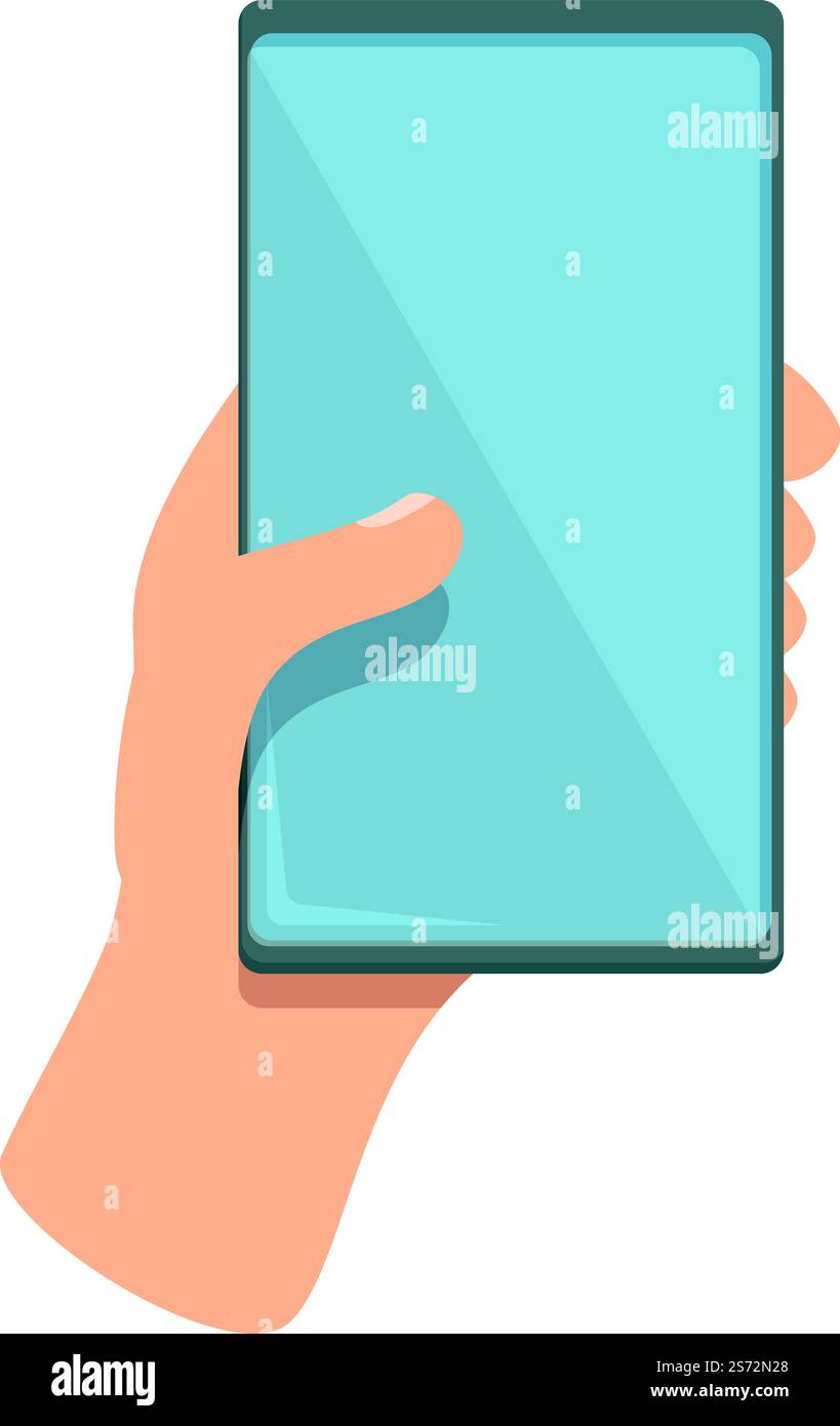 Take smartphone icon cartoon vector. Phone screen. App cell. Take ...