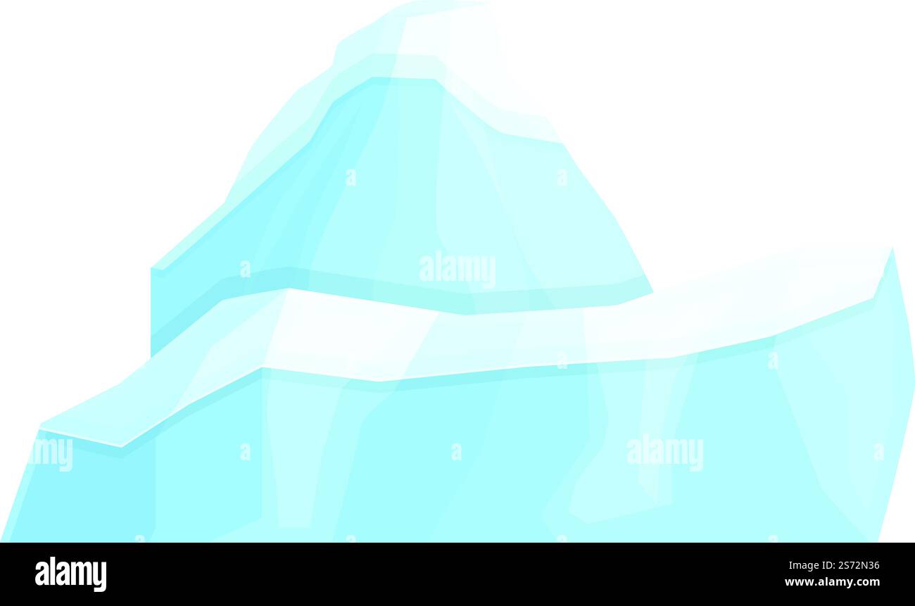 North iceberg icon cartoon vector. Ice berg. Glacier sea. North iceberg ...