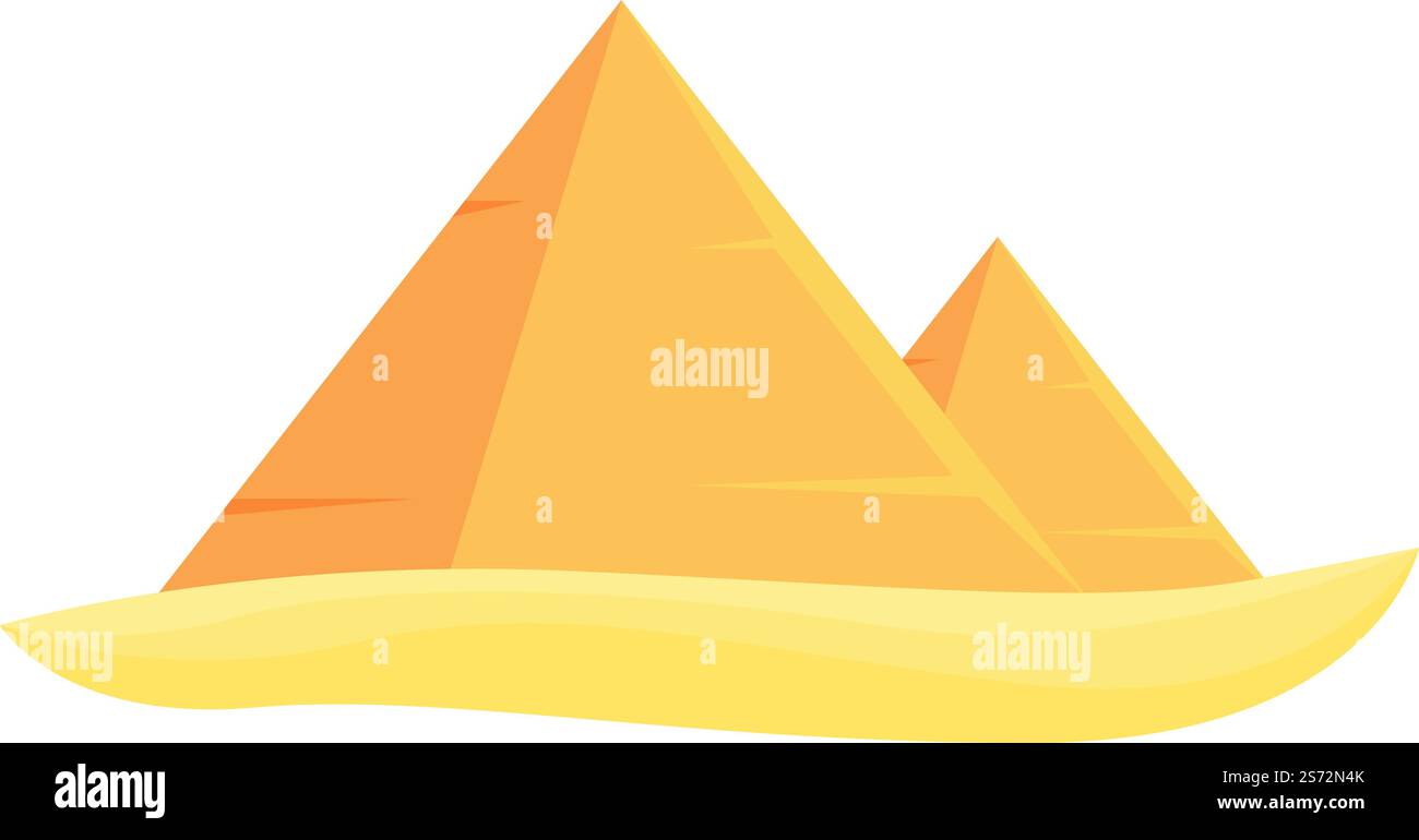 Sphinx pyramid icon cartoon vector. Cairo sand. Africa sky. Sphinx ...