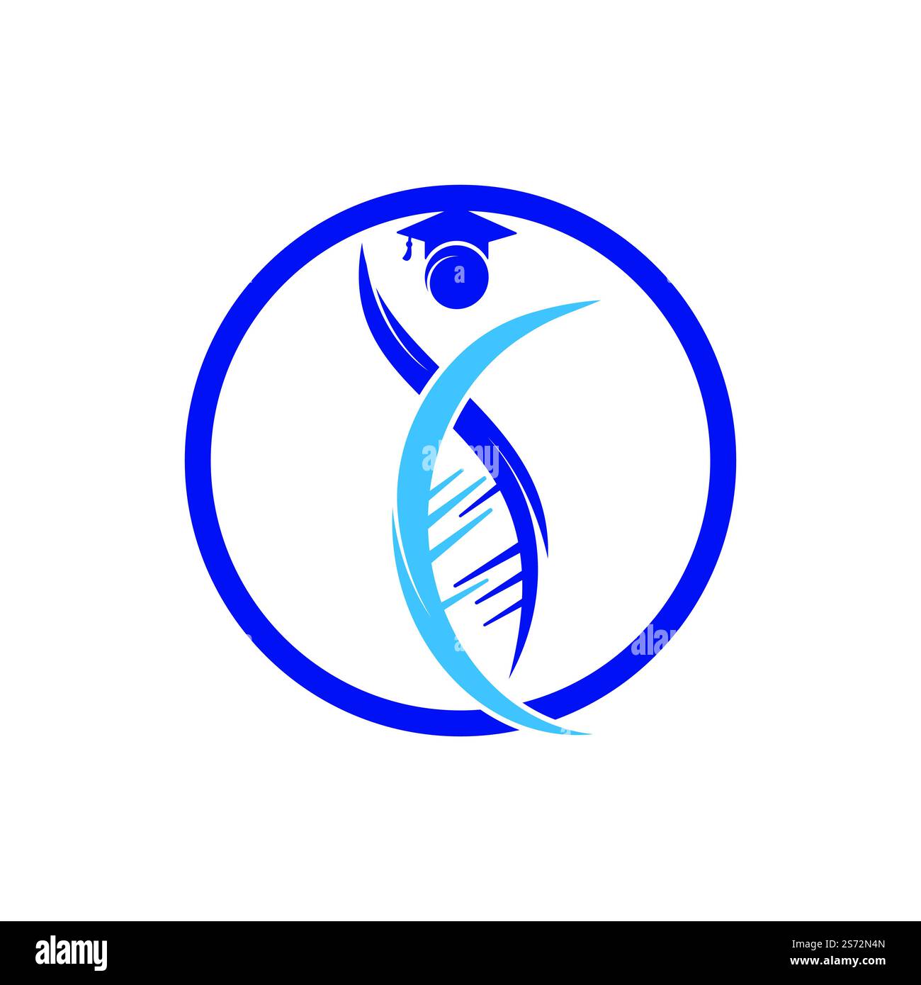 Student dna vector logo template. Genetic education vector logo design ...