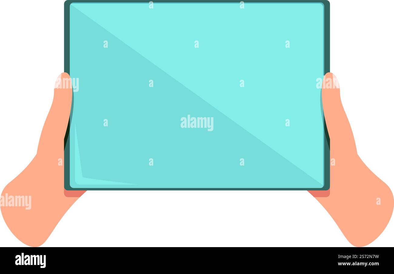 Tablet touch icon cartoon vector. Screen hand. App cell. Tablet touch ...