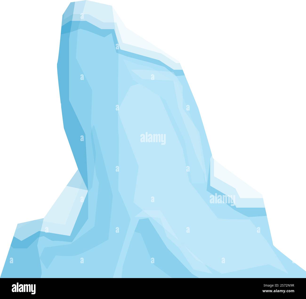 Mountain iceberg icon cartoon vector. Ice berg. Water freeze. Mountain ...