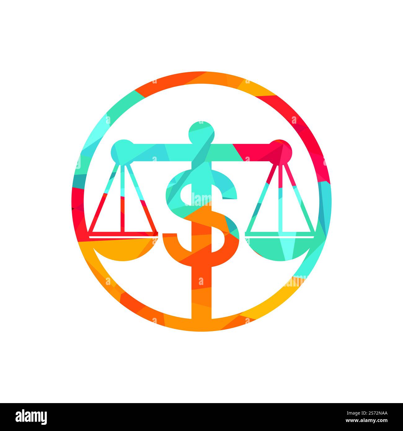 Money scale vector logo design. Finance concept. Logotype scale and ...