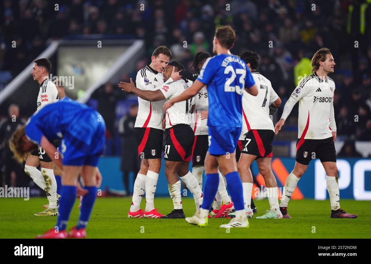 Fulham's Adama Traore celebrates scoring his sides second goal during ...