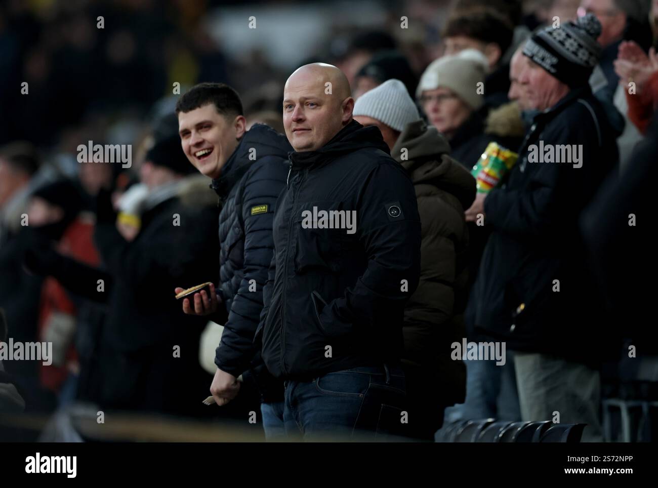 Derby County fans in the stands during the Sky Bet Championship match ...