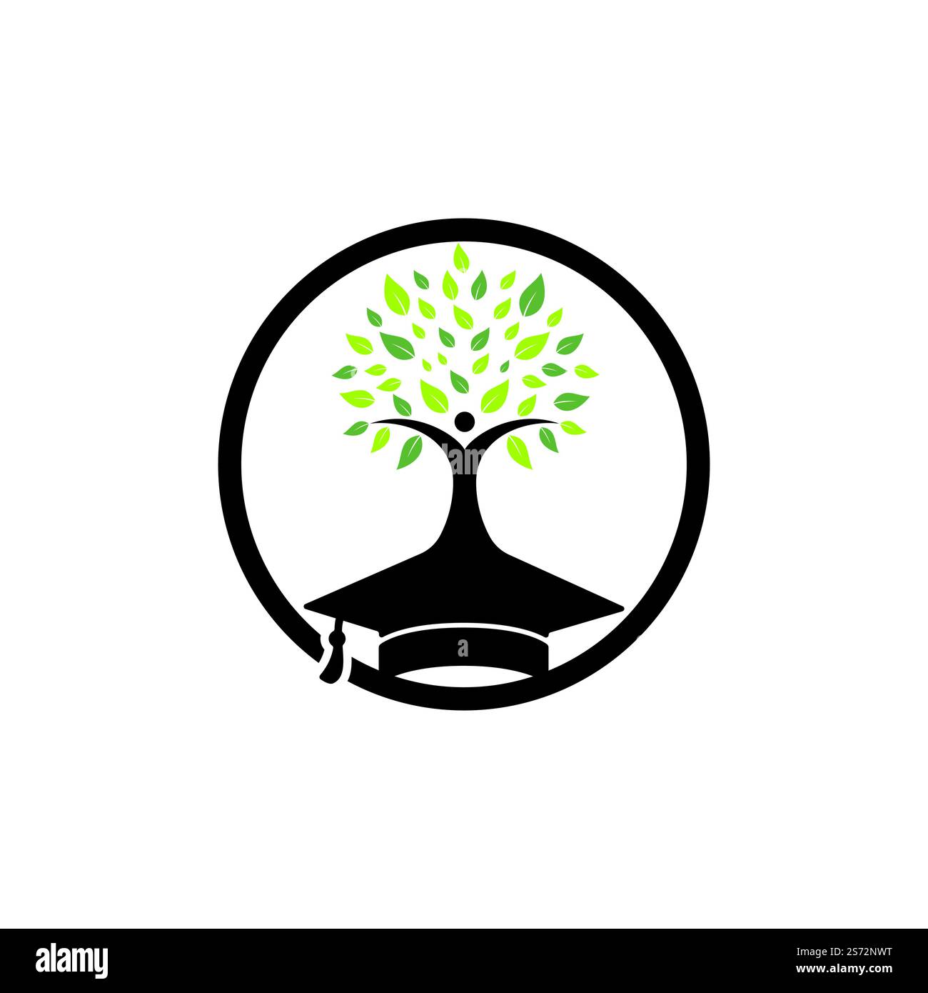 Education insurance and support logo concept. Graduation cap and human ...