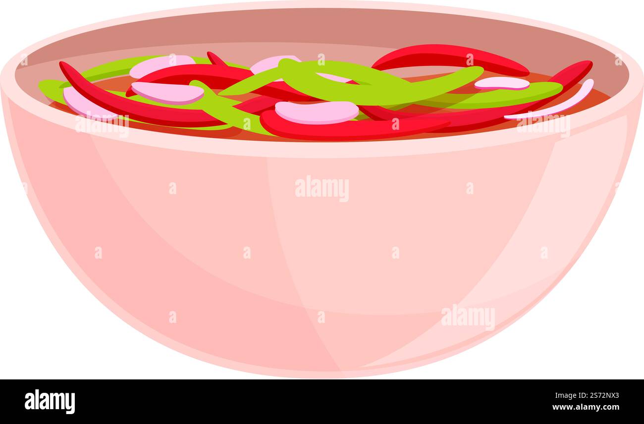 Caribbean salad icon cartoon vector. Food plate. Cuban dish. Caribbean ...