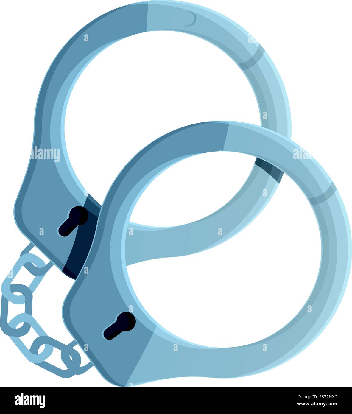 Culprit handcuff icon cartoon Stock Vector Images - Alamy