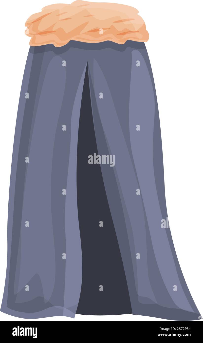 Mantle cloak icon cartoon vector. Vampire hero. Magic back. Mantle ...