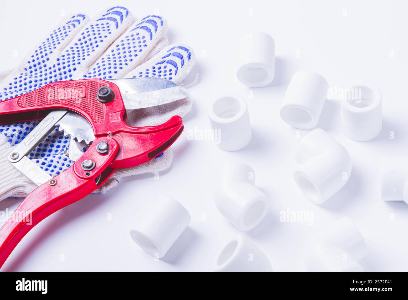 Tools for soldering water pipes. Pipe elements and tools for connecting ...