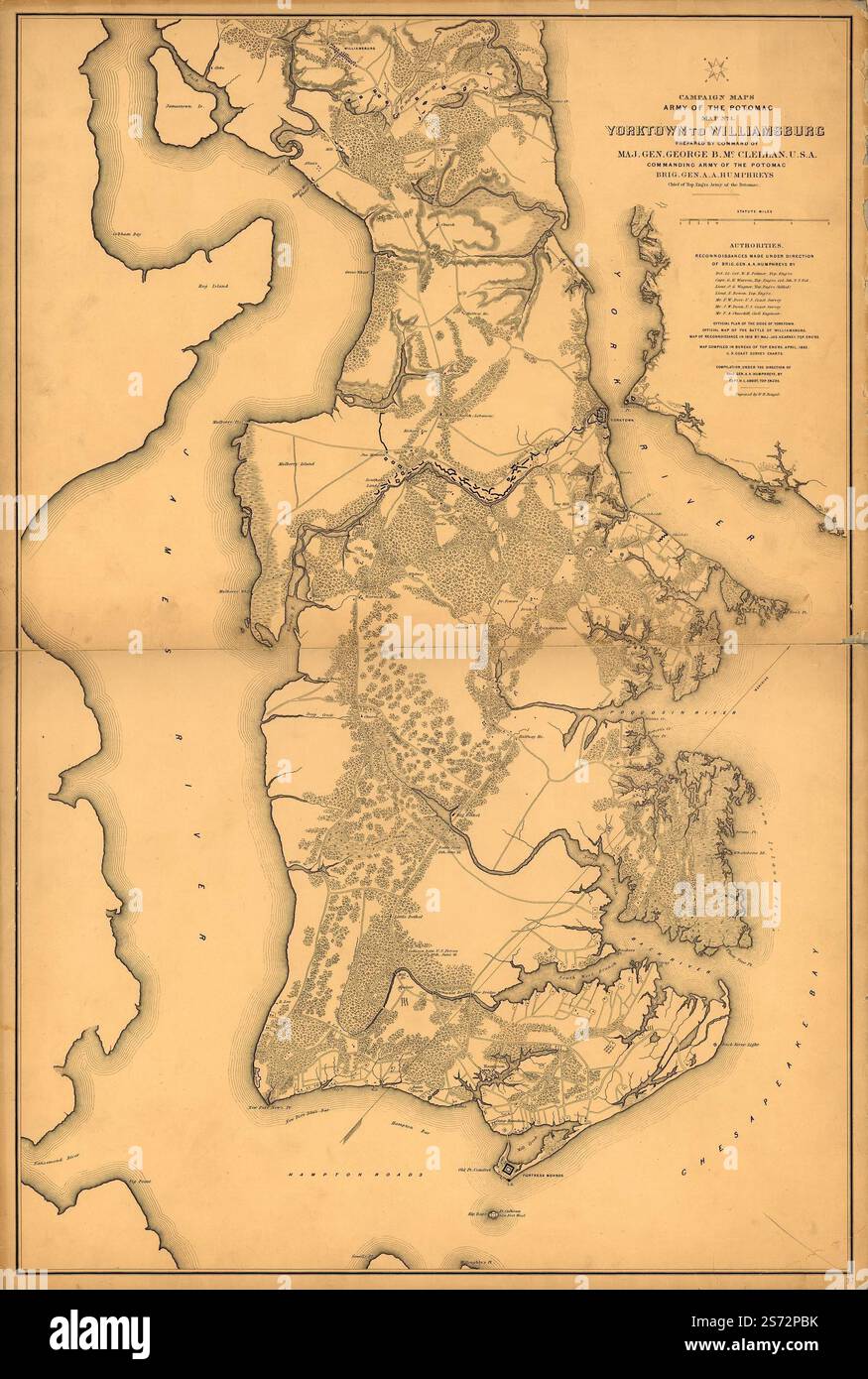 Battle of yorktown map hi-res stock photography and images - Alamy