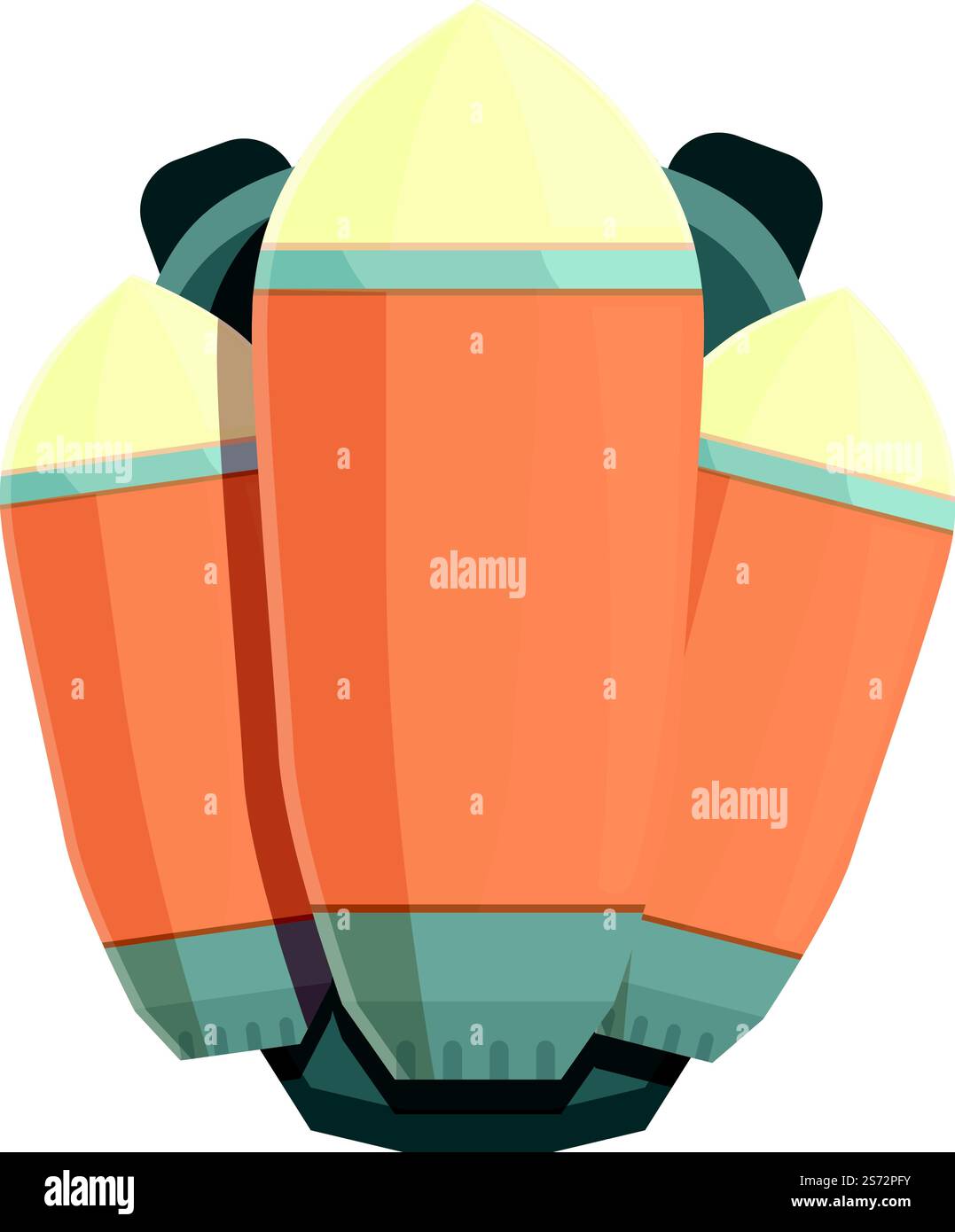 Technology jetpack icon cartoon vector. Rocket jet. Career space ...