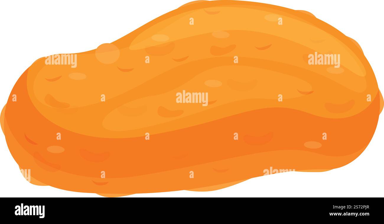 Chicken nugget icon cartoon vector. Fast food. Fried menu. Chicken ...