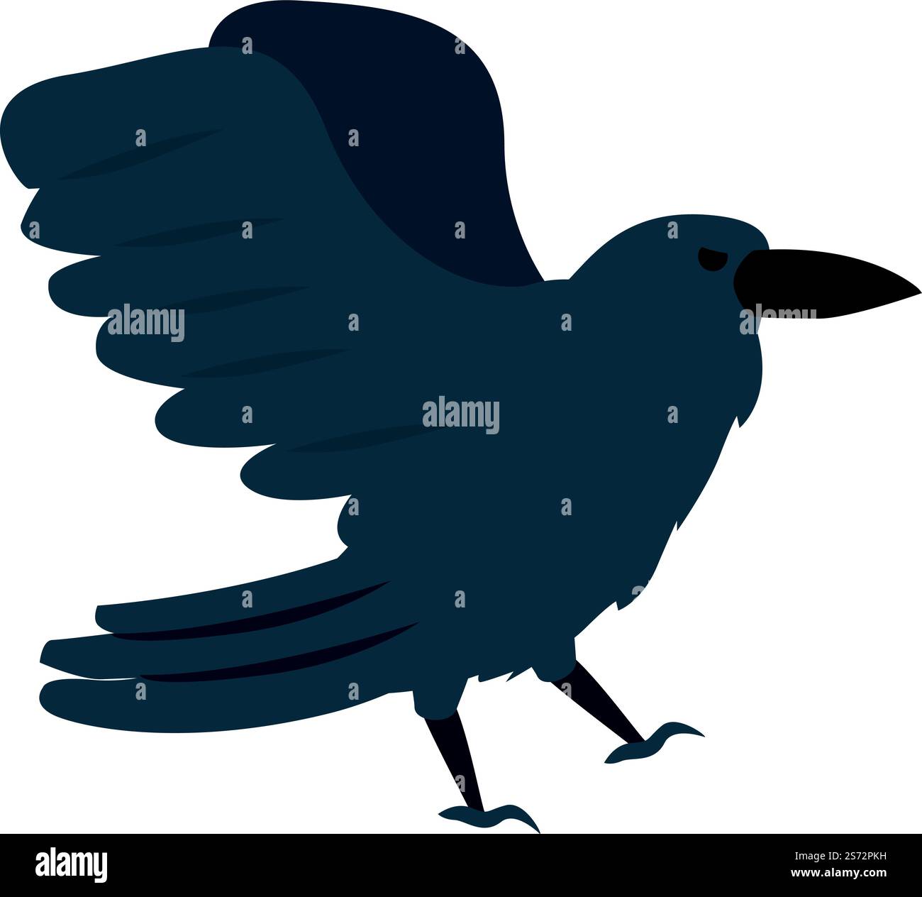 Dancing crow icon cartoon vector. Art feather. Fly viking. Dancing crow ...