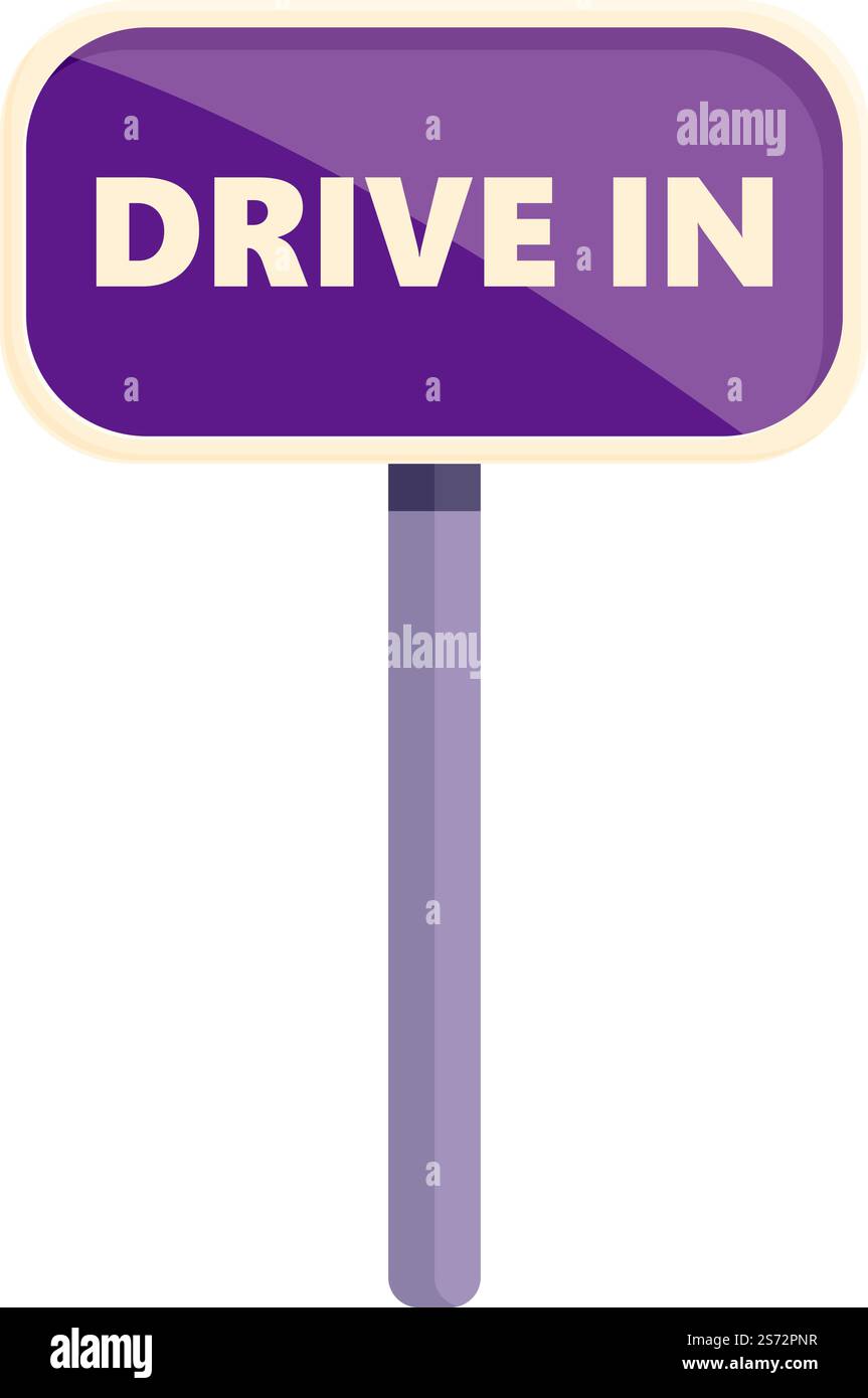 Park cinema icon cartoon vector. Car screen. Drive air. Park cinema ...