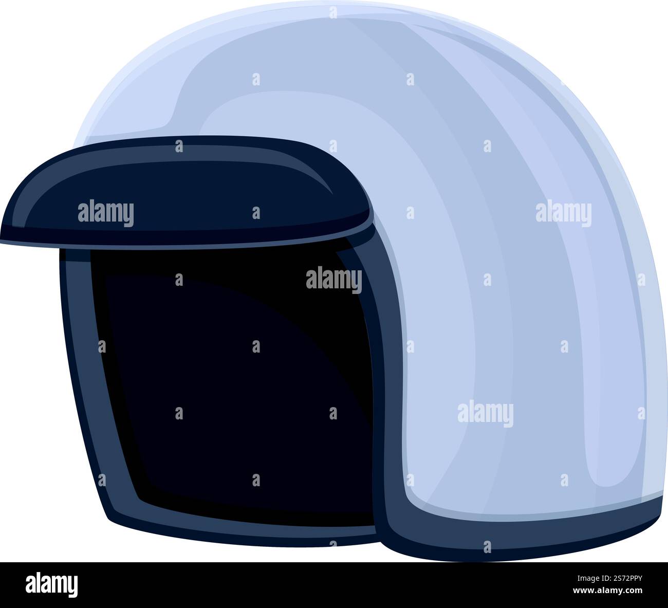 Biker new helmet icon cartoon vector. Moto safety. Front part. Biker ...