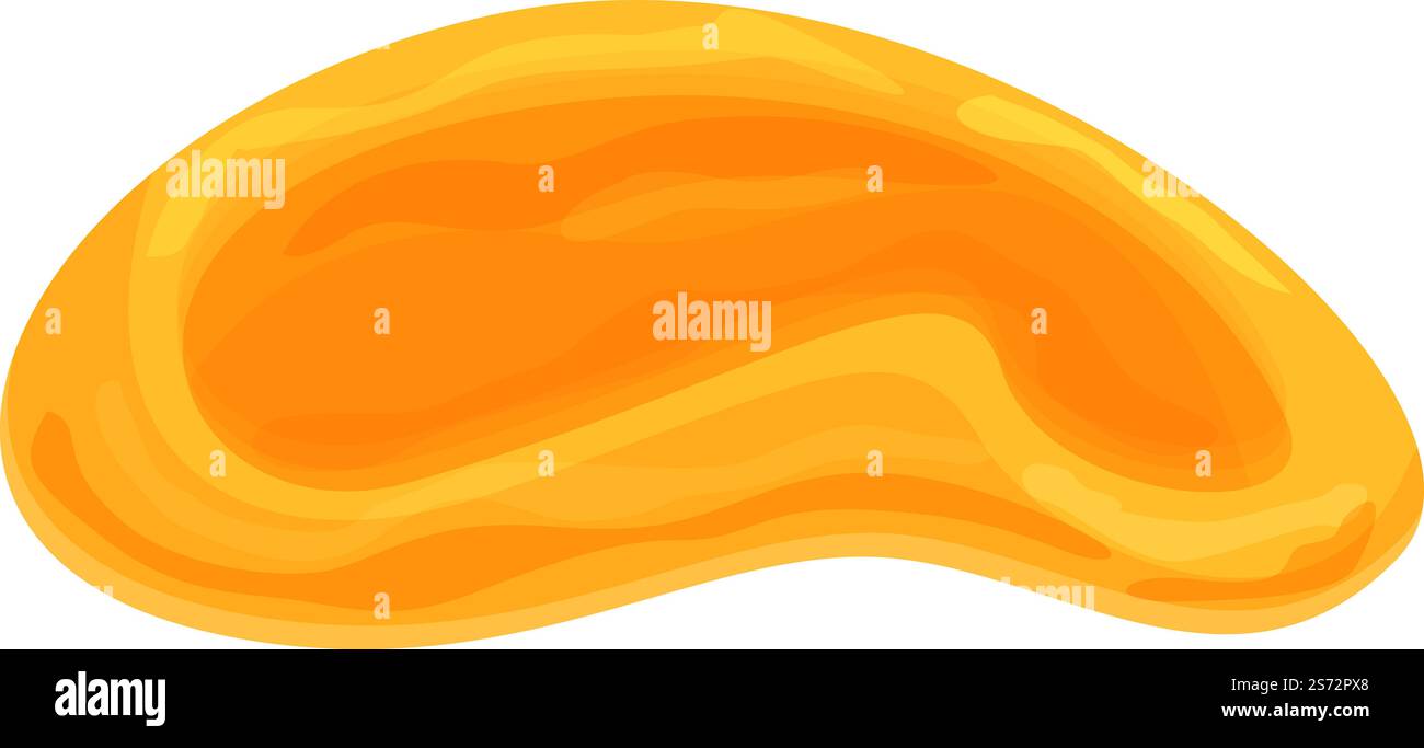 Dry apricot icon cartoon vector. Fruit food. Fresh snack. Dry apricot ...