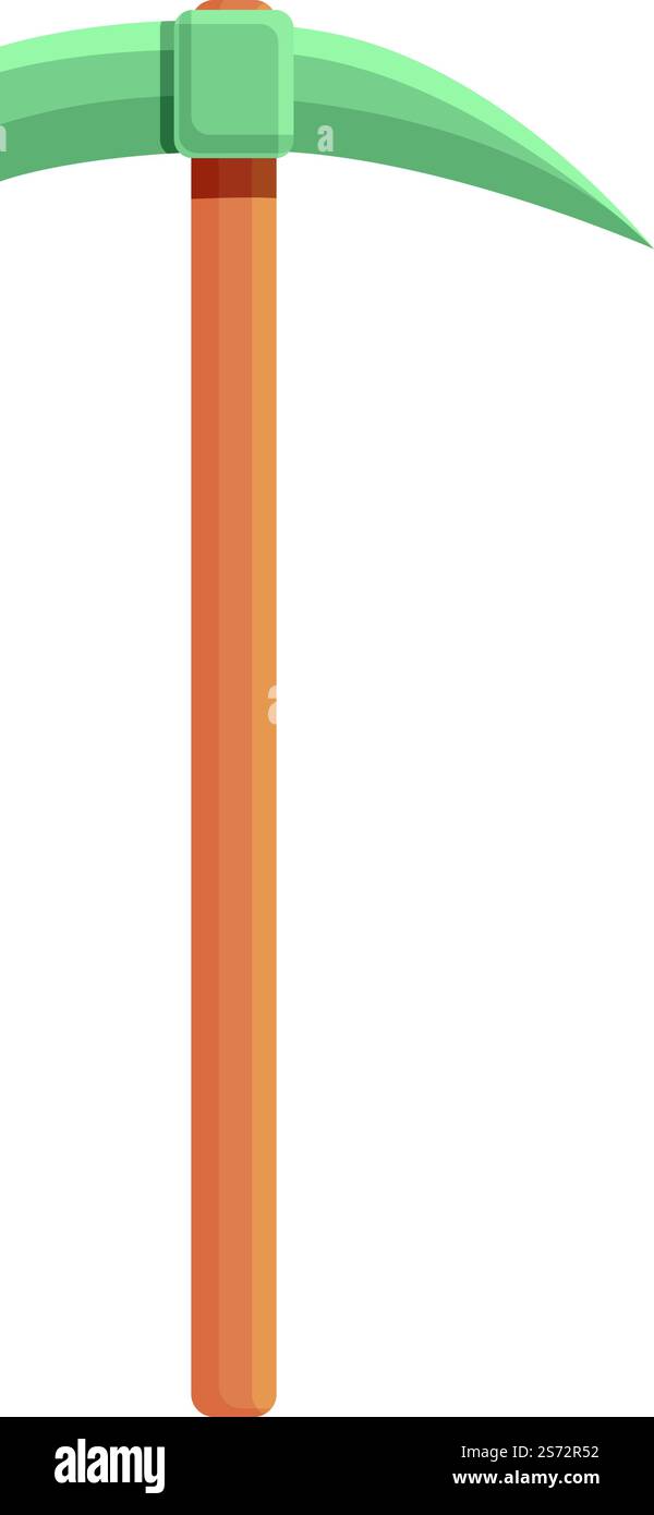 Mine pickaxe icon cartoon vector. Golden nugget. Miner rock. Mine ...