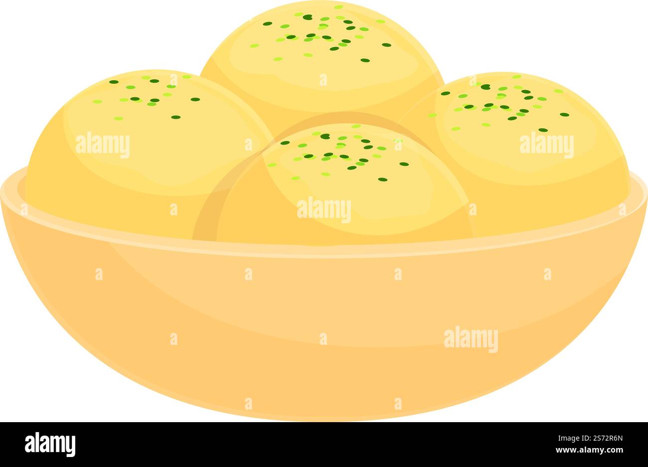 Potato balls icon cartoon vector. Food cuisine. Onion recipe. Potato ...