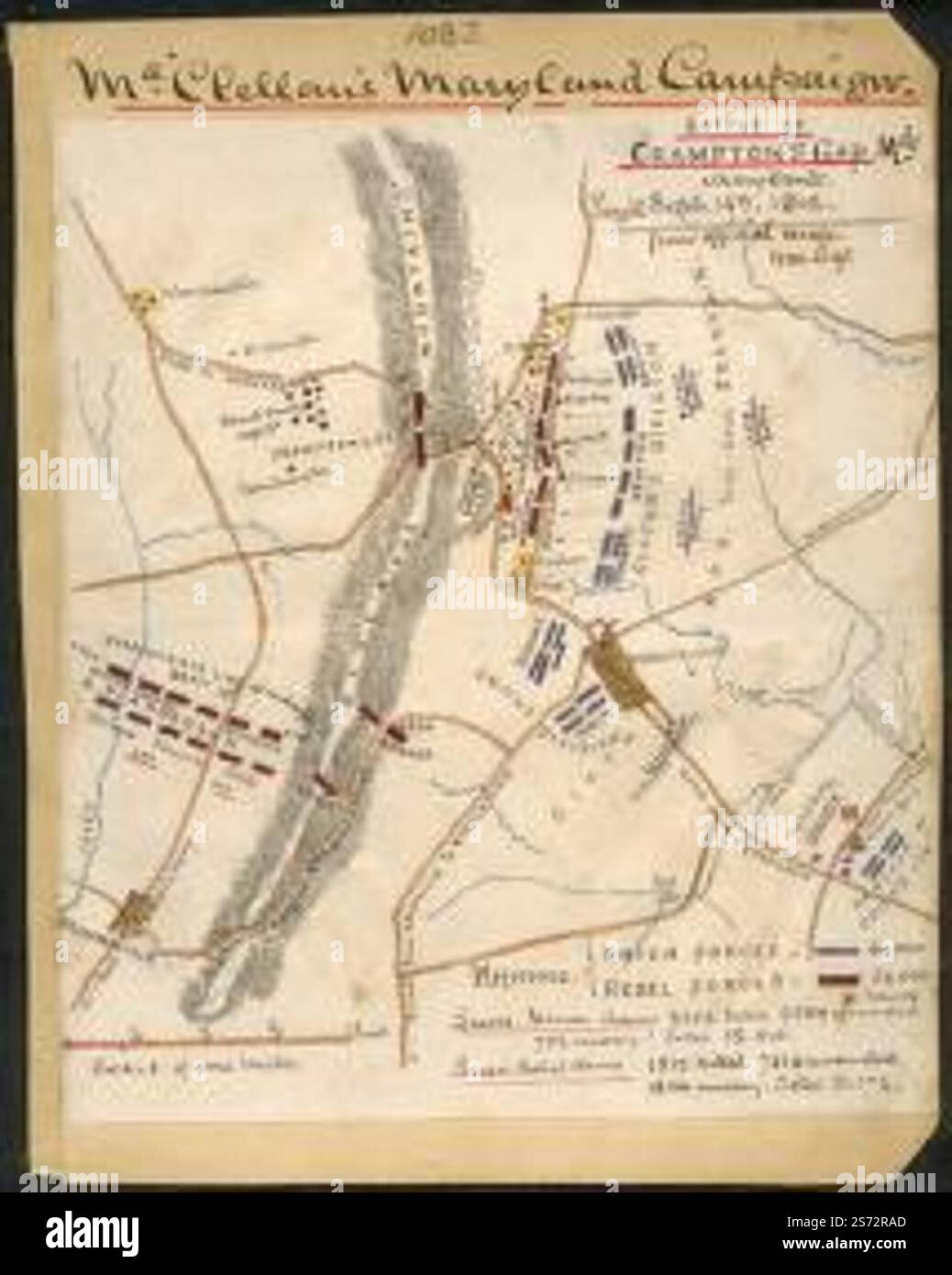 Battle of Crampton's Gap, Maryland : fought Septr 14th 1862. 1862 by ...