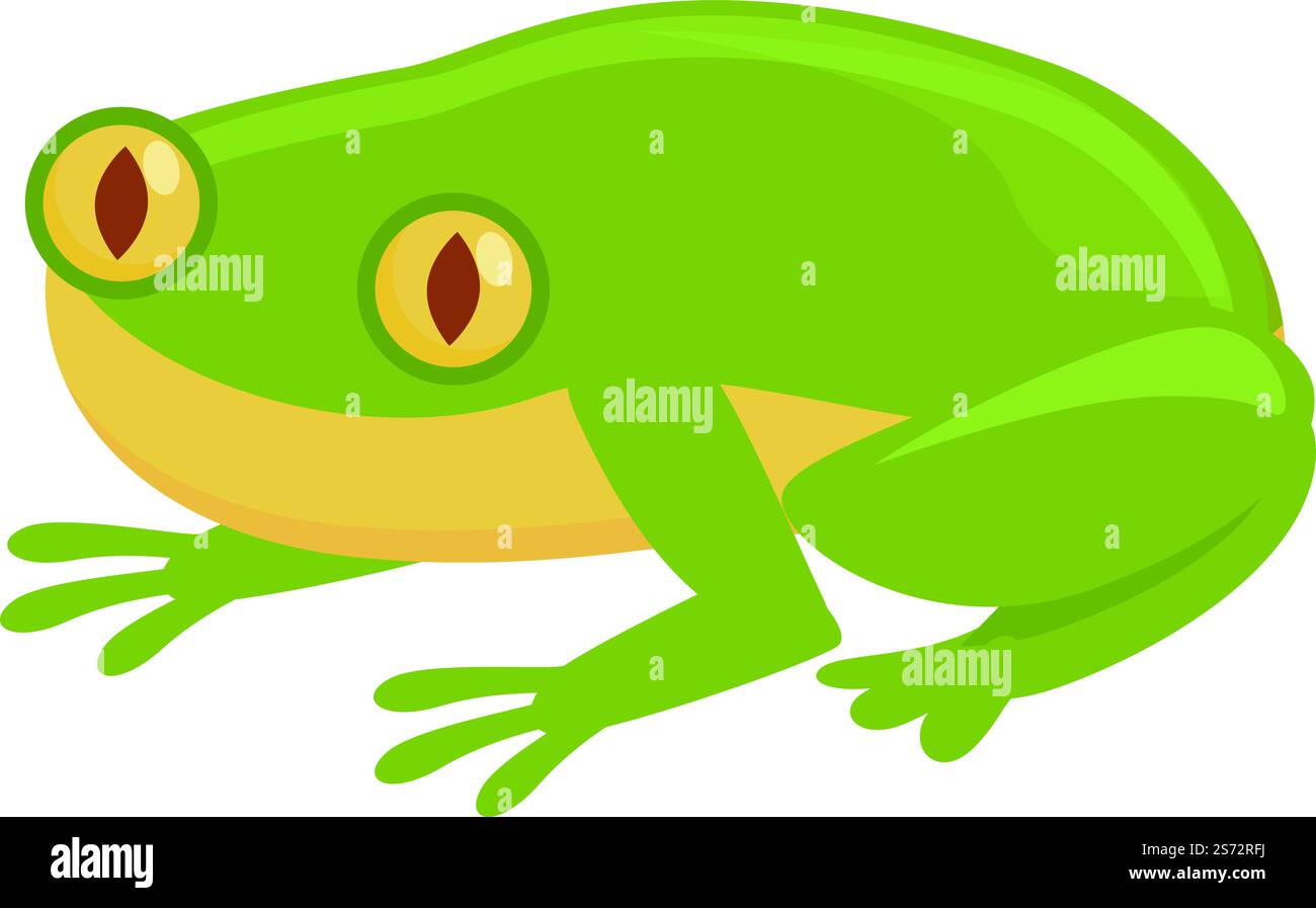 Yellow frog icon cartoon vector. Cute animal. Character evolution ...