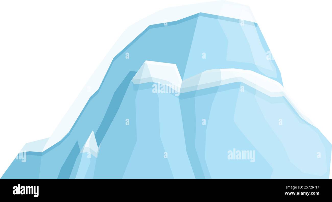 Mountain glacier icon cartoon vector. Ice berg. Water north. Mountain ...