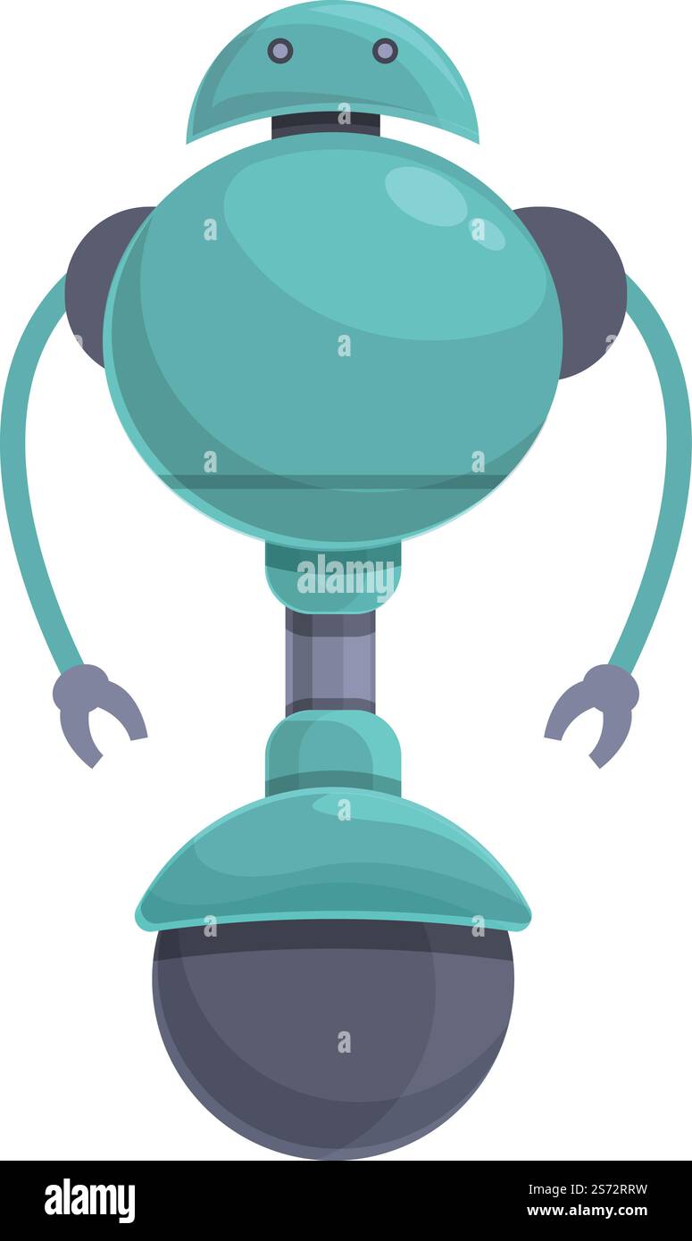 Bot icon cartoon vector. Cute toy. Artificial child. Bot icon cartoon ...