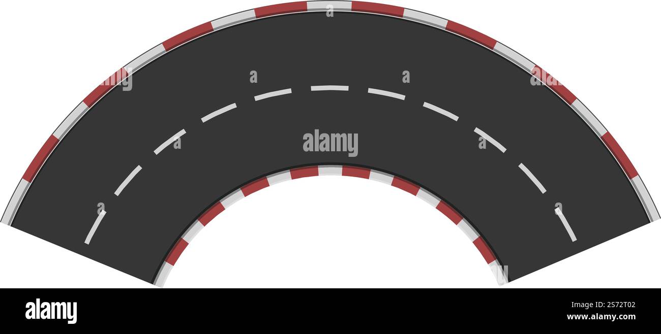 Italian racetrack icon cartoon vector. Top view. Road track. Italian ...