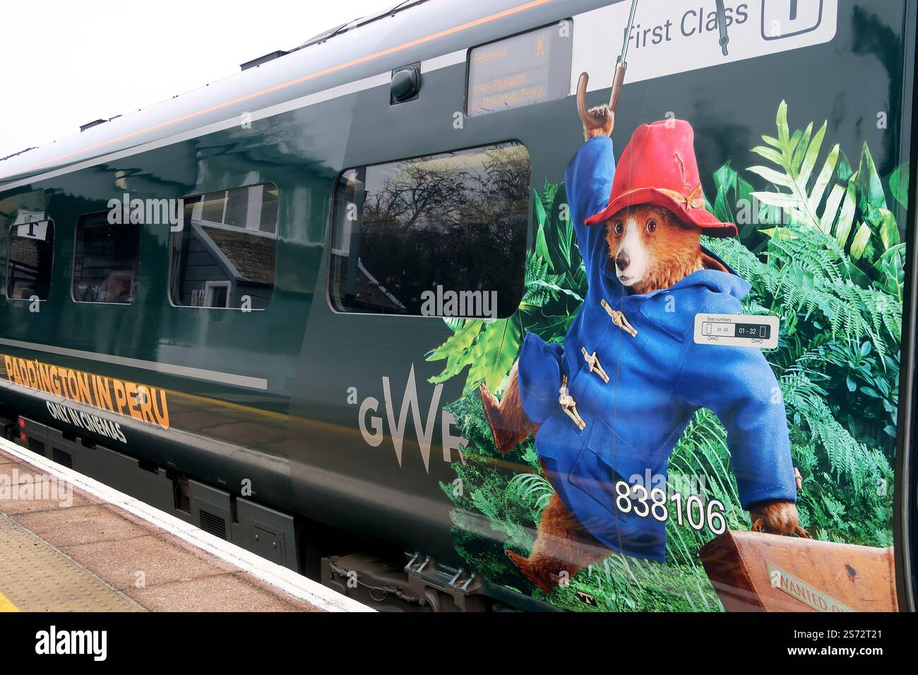 Image of Paddington bear on coach 838106 of the Great Western Railway's ...