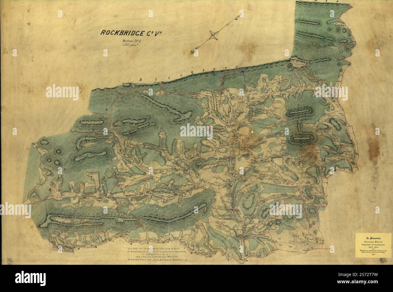 Rockbridge Co., Va. Section no. 1. 1863 by Confederate States of ...