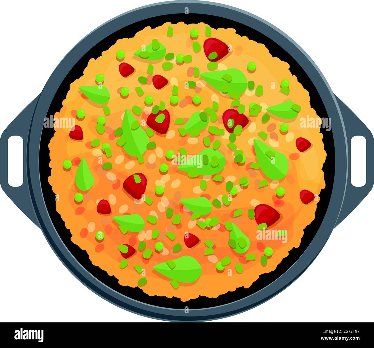 Paella dish icon cartoon vector. Spanish food. Spain cuisine. Paella ...