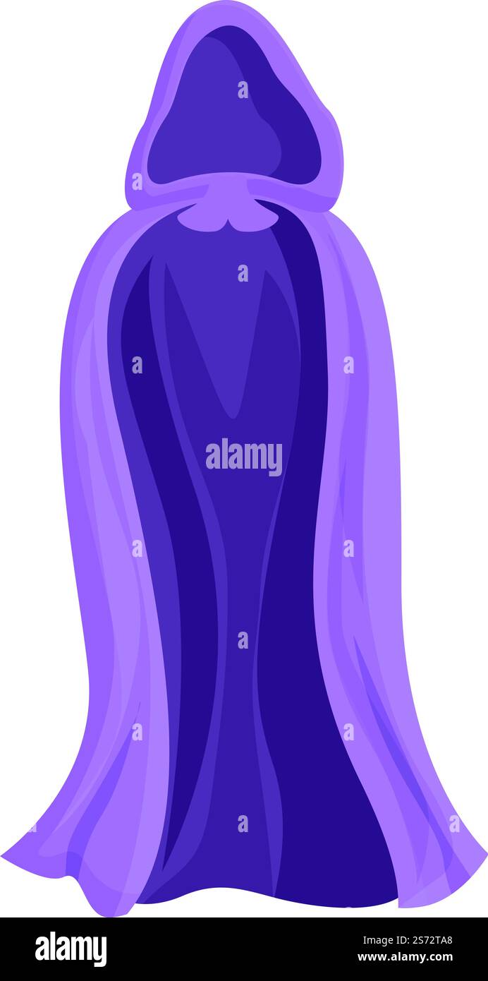 Mafic cloak icon cartoon vector. Superhero mantle. King back. Mafic ...