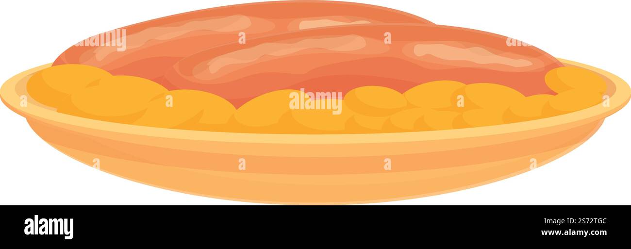 Romanian pie icon cartoon vector. Romania food. City heart. Romanian ...