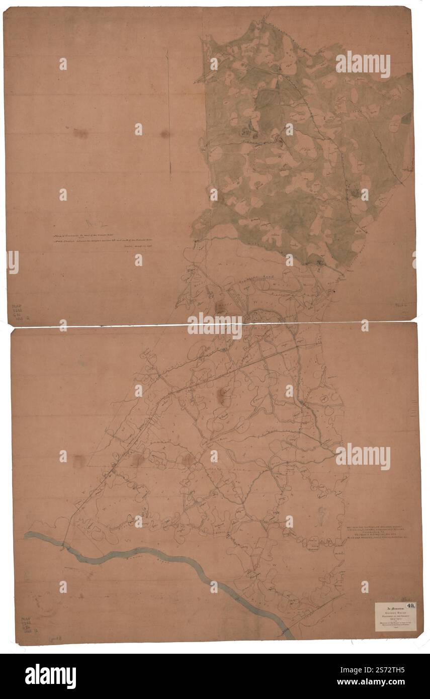 Map of Greensville Co., west of Halifax road and North Carolina between ...